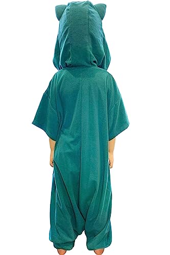 SAZAC Kigurumi - Pokemon - Snorlax - Summer Onesie Jumpsuit Halloween Costume - Kids Size (7-9 Year Old)