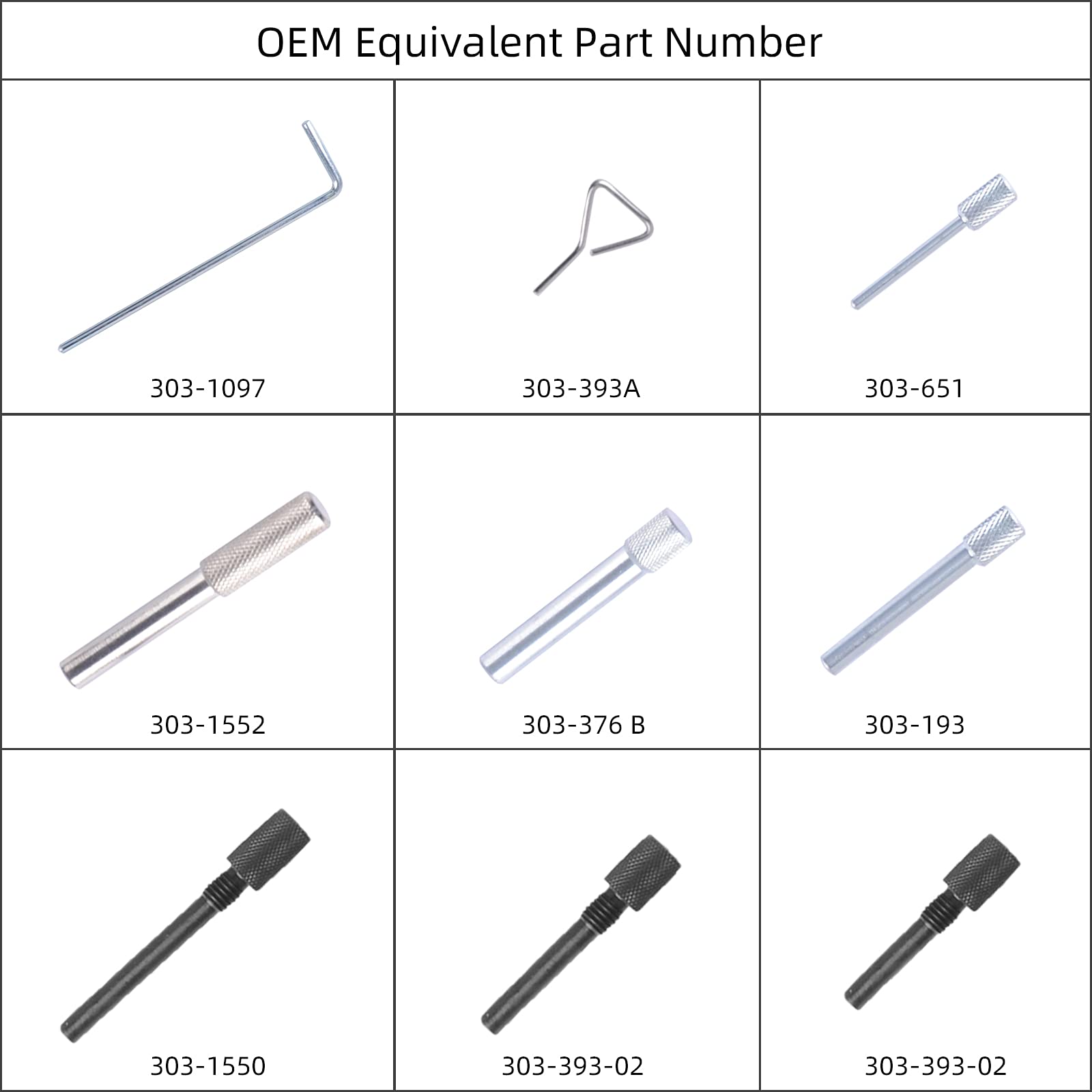 DAYUAN Engine Timing Tool Kit Compatible with Ford Mazda Camshaft Flywheel Locking Tools 1.4 1.6 1.8 2.0 Di/TDCi/TDDi ESCOBOOST 1.6 Ti-VCT 1.5/1.6 VVT Cam Holding Tool 303-1097 303-1550 303-1556