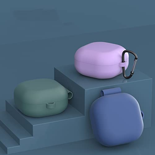 Silicone Case for Samsung Galaxy Buds 2 Case (2021)/Galaxy Buds Pro Case (2021)/Galaxy Buds Live Case (2020) with Keychain for Women Girls Men Boys Case Cover Accessories Silicone Skin