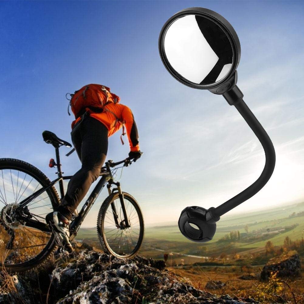 Diniiko 2 Pack Bike Rear View Mirror Bicycle Blindsight Multi Wide Angle Adjustable Shockproof Billet Aluminum Universal Mirror for Mountain Bike Road Bicycle Electric Bike Motorcycle