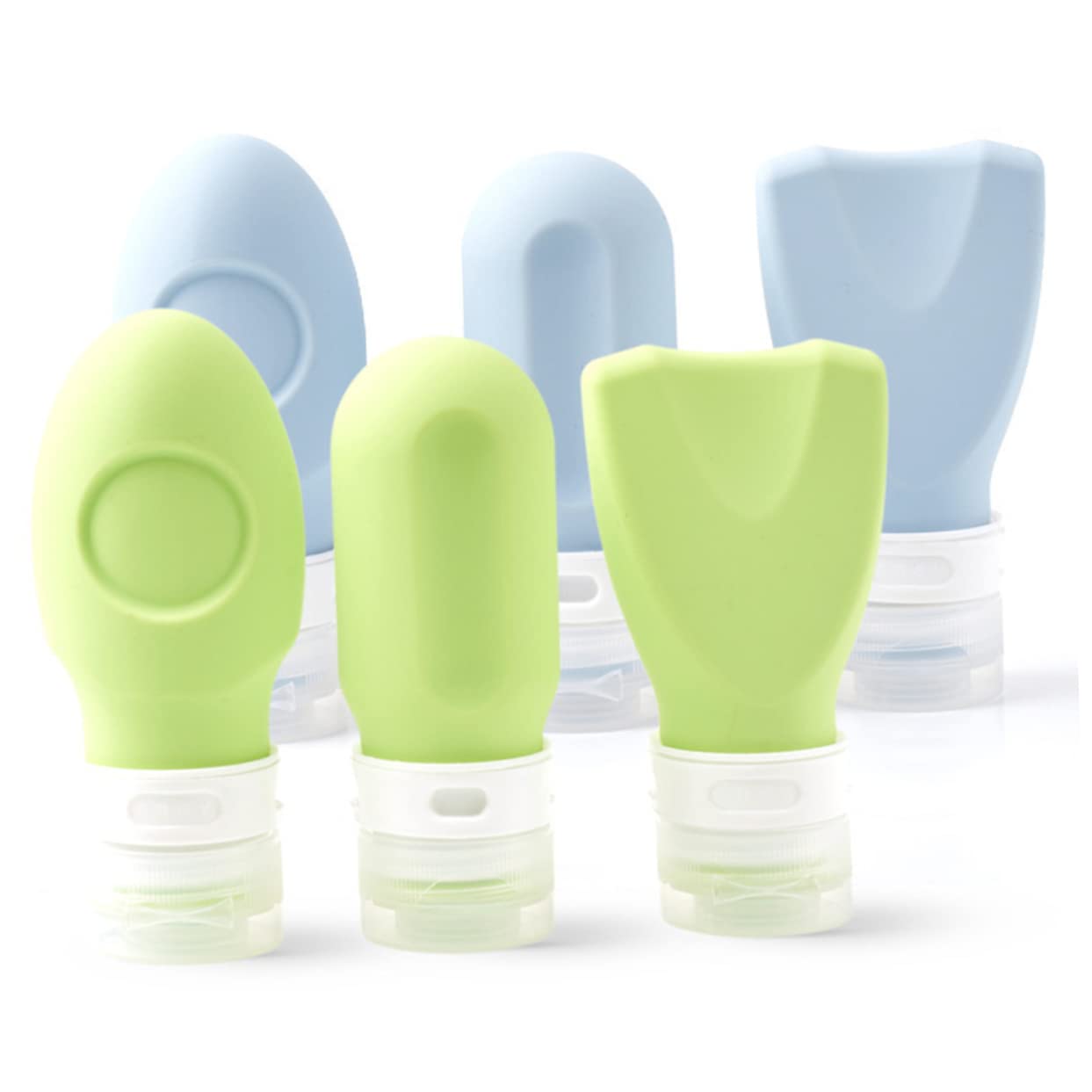 HANABASS 6 Pcs Hand Wash Dispenser Travel Container Travel Lotion Container Hand Soap Dispenser Refillable Container Rubber Refillable Bottle Bottled Dispensing Bottle Cosmetic Bottles Blue