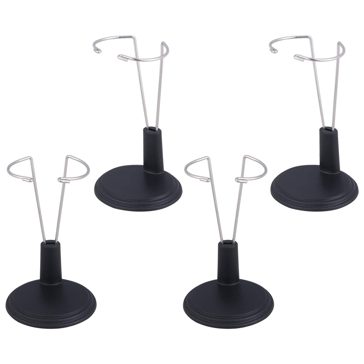 TOYANDONA 4pcs Doll Stand Action Figure Stand Portable Teddy Bear Stand for Mini Dolls