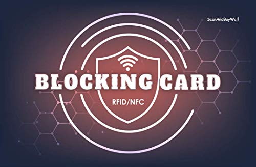 ScanAndBuyWall - 4 pack Blocking Cards - Protect Your Identity with Our NFC/RFID Blocking Card - Secure Your Data - Prevent RFID Scanning