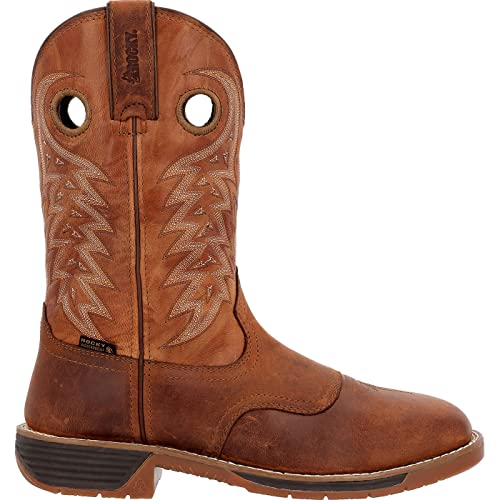 ROCKY Rugged Trail Steel Toe Waterproof Western Boot Size 11(W)