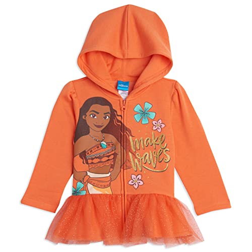 Disney Moana Toddler Girls Zip Up Hoodie 4T