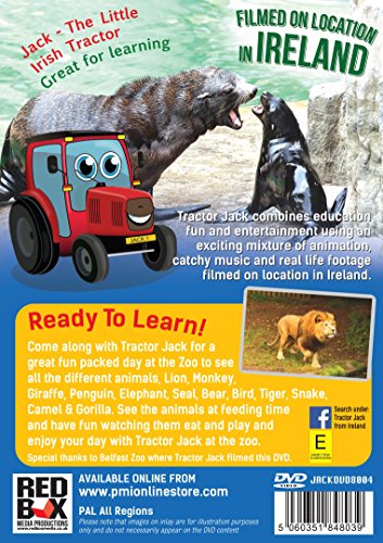 Tractor Jack (Goes To The Zoo) (DVD) (2017) (Kids) (Learning) (Educational) (Knowledge) (Letters) (Numbers) (Zoo) (Animals)
