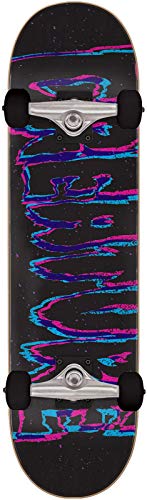 Creature Skateboard Complete 3D Logo Black/Purple 7.75" x 30" Assembled