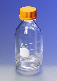 PYREX 2L Round Media Storage Bottles, with GL45 Screw Cap, 10/cs