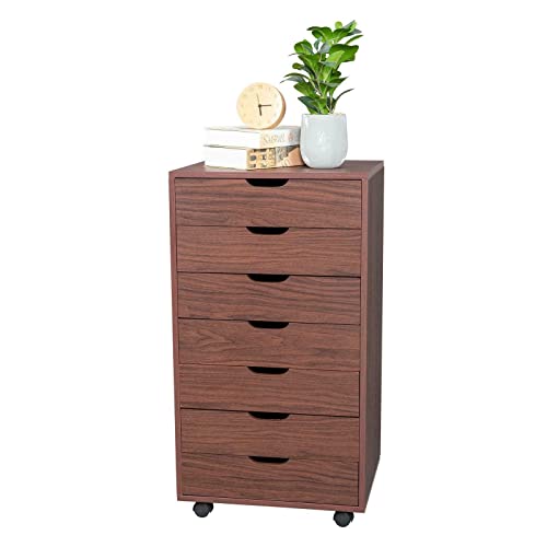 MAXCBD Nightstand Bedside Table Drawer Cabinet 7 Drawers Storage Cabinet Dresser Storage Tower Closet Sturdy Bedroom Office Multifunctional Storage Shelves Storage Tower Dresser