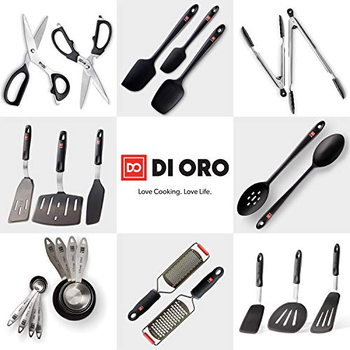 Roll Up Dish Drying Rack - Large Silicone Dish Drying Rack Over The Sink Kitchen (20.5" x 13") - Foldable Farmhouse Sink Drying Rack - Heavy- Duty Stainless Steel Core - Dishwasher Safe by DI ORO