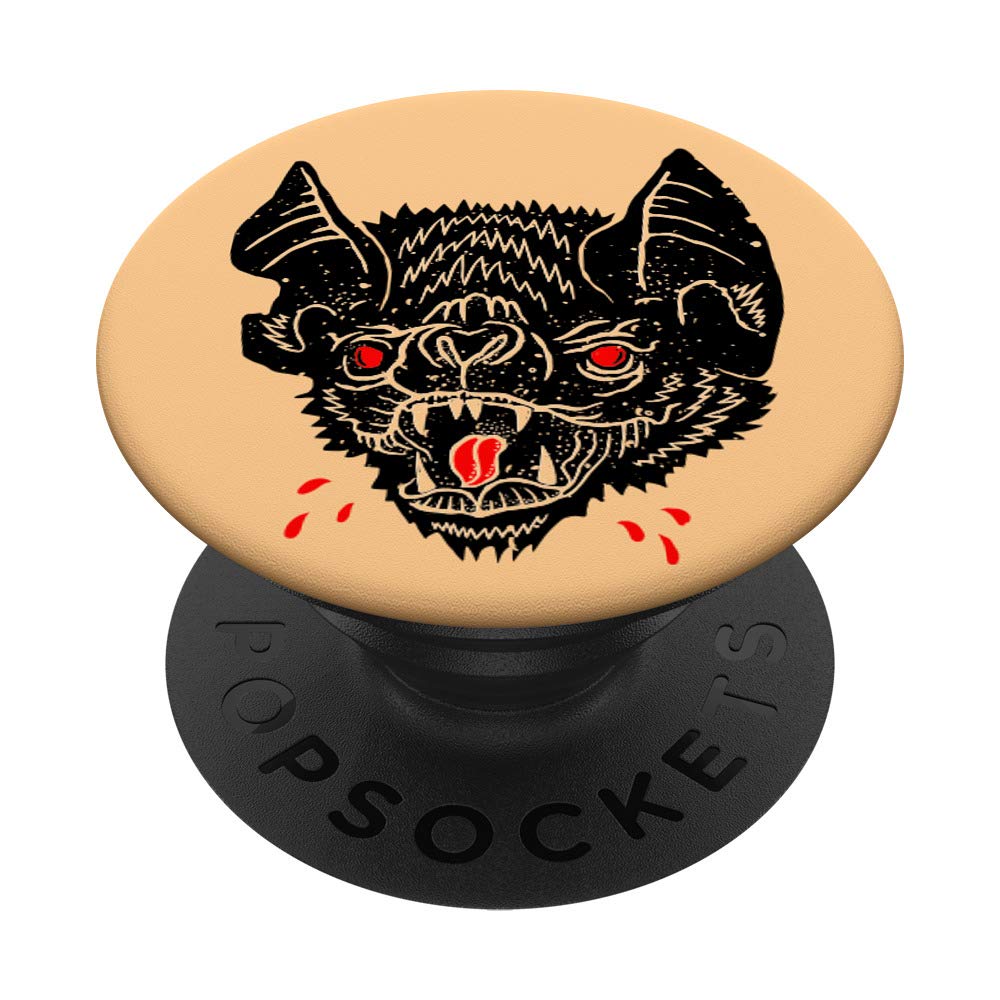 Creepy Spooky Halloween Vampire Bat Blood PopSockets PopGrip: Swappable Grip for Phones & Tablets