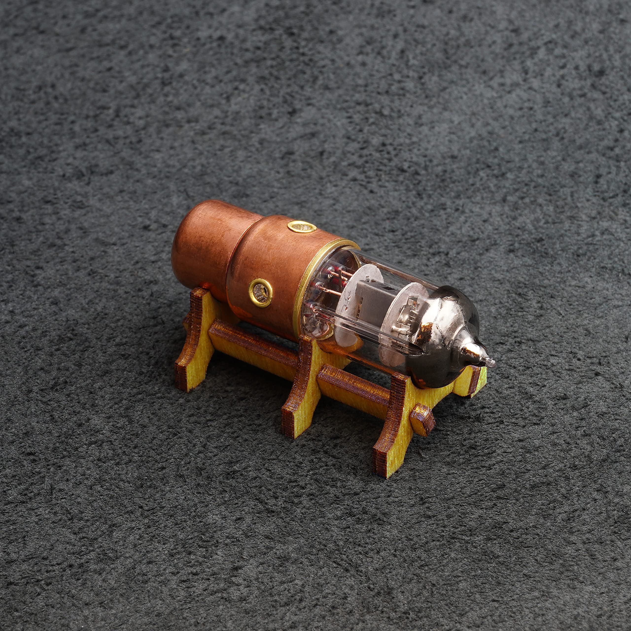 Handmade Crafstor Porthole USB 3.1 Flash Drive 64Gb Blue Pentode Radio Tube Steampunk Accessory Industrial Style Authentic Copper Retro Key Stick Storage