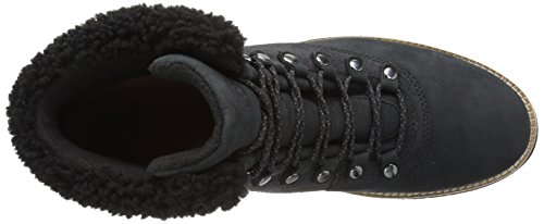 Cole Haan Women's Zerogrand Explorer Hiker Hiking Boot, black leather waterproof/black shearling, 6.5 B US
