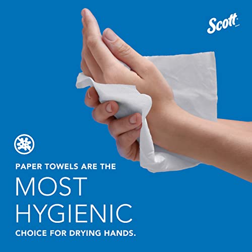 Scott® Multifold Paper Towels (03650), with Absorbency Pockets™, 9.2" x 9.4" sheets, White, Compact Case for Easy Storage, (250 Sheets/Pack, 12 Packs/Case, 3,000 Sheets/Case)