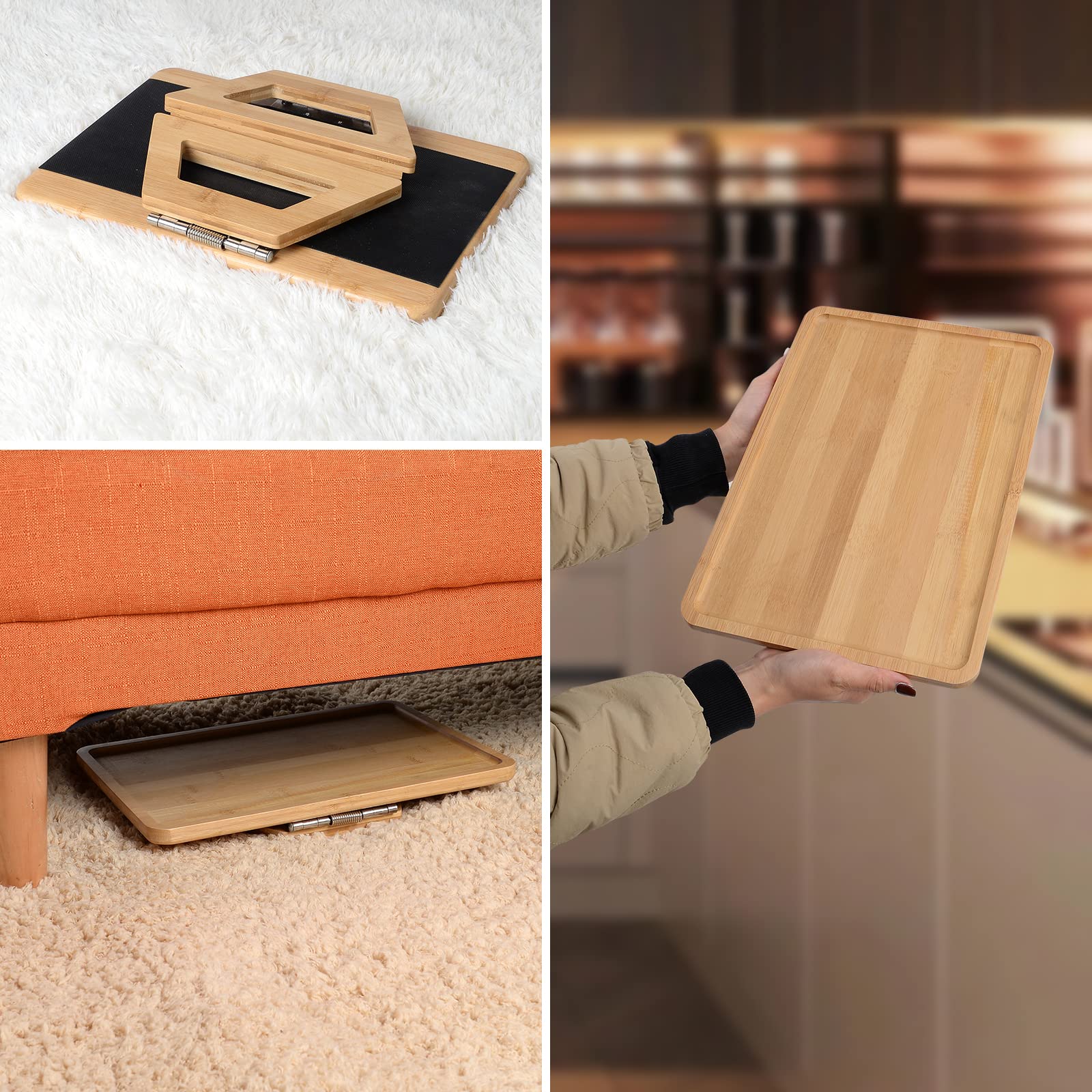 Couch Arm Table Couch Clip On Tray, Sofa Armrest Tray for Wide Couch Arm. Couch Arm Tray, Sofa Table Tray, Couch Arm TableAnd Foldable Table, Sofa Arm Tray, Sofa Arm Table (Natural)
