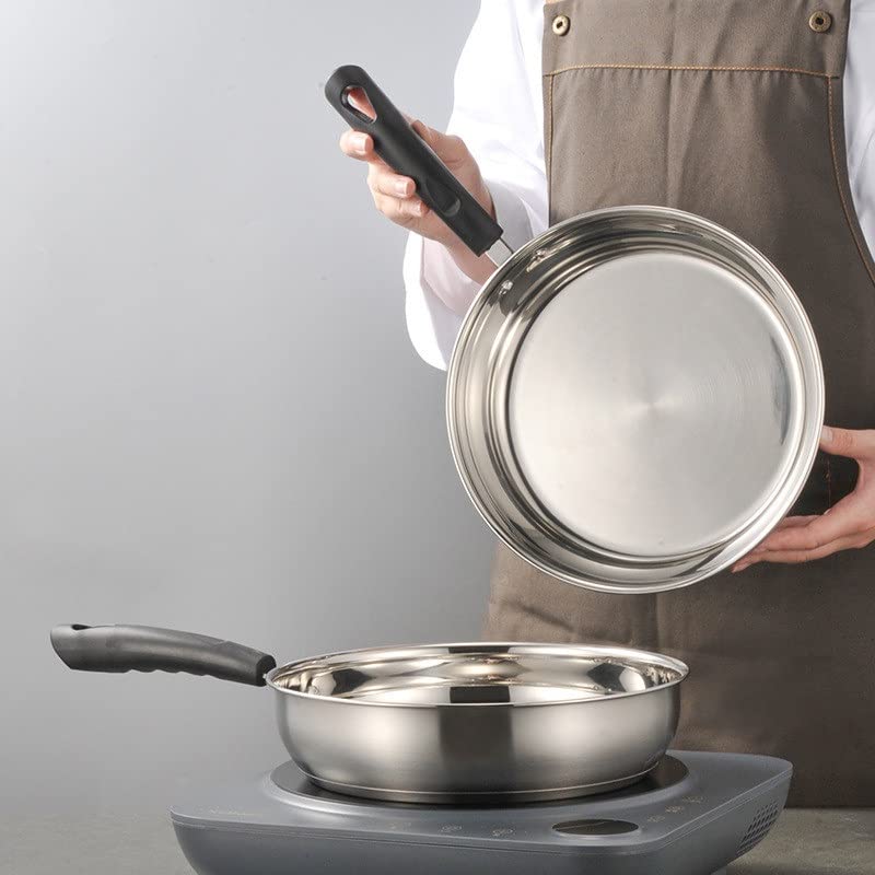 DHTDVD Stainless Steel Non-Coated Skillet Home Nonstick Pancake Pot Cooking Pot Pan Pan Cookware Kitchen Kitchenware