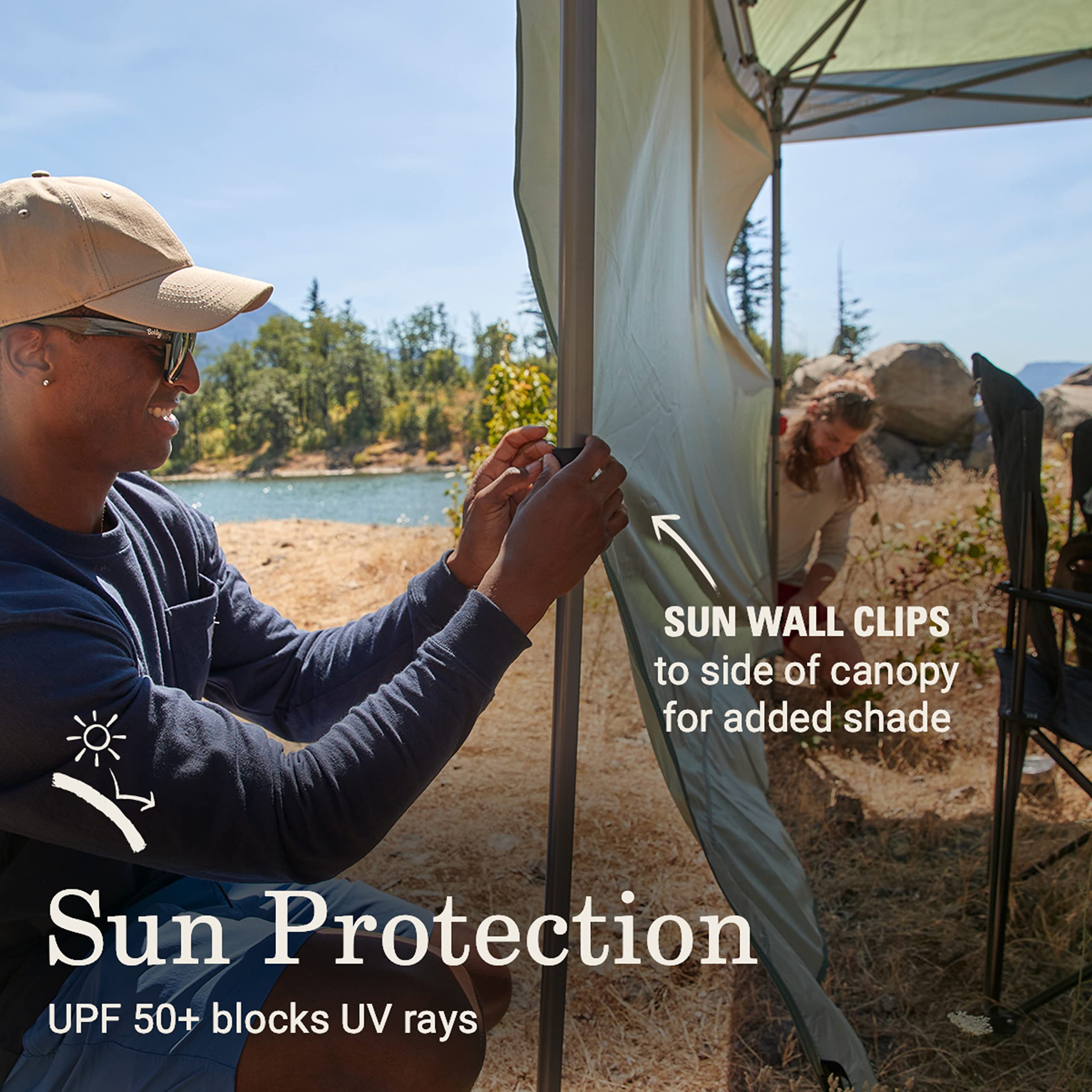 Coleman Oasis Pop-Up Canopy Tent with Wall Attachment, 10x10ft/13x13ft, Portable Shade Shelter with Easy Setup & Takedown, Great for Campsite, Park, Backyard, Tailgates, Beach, & More