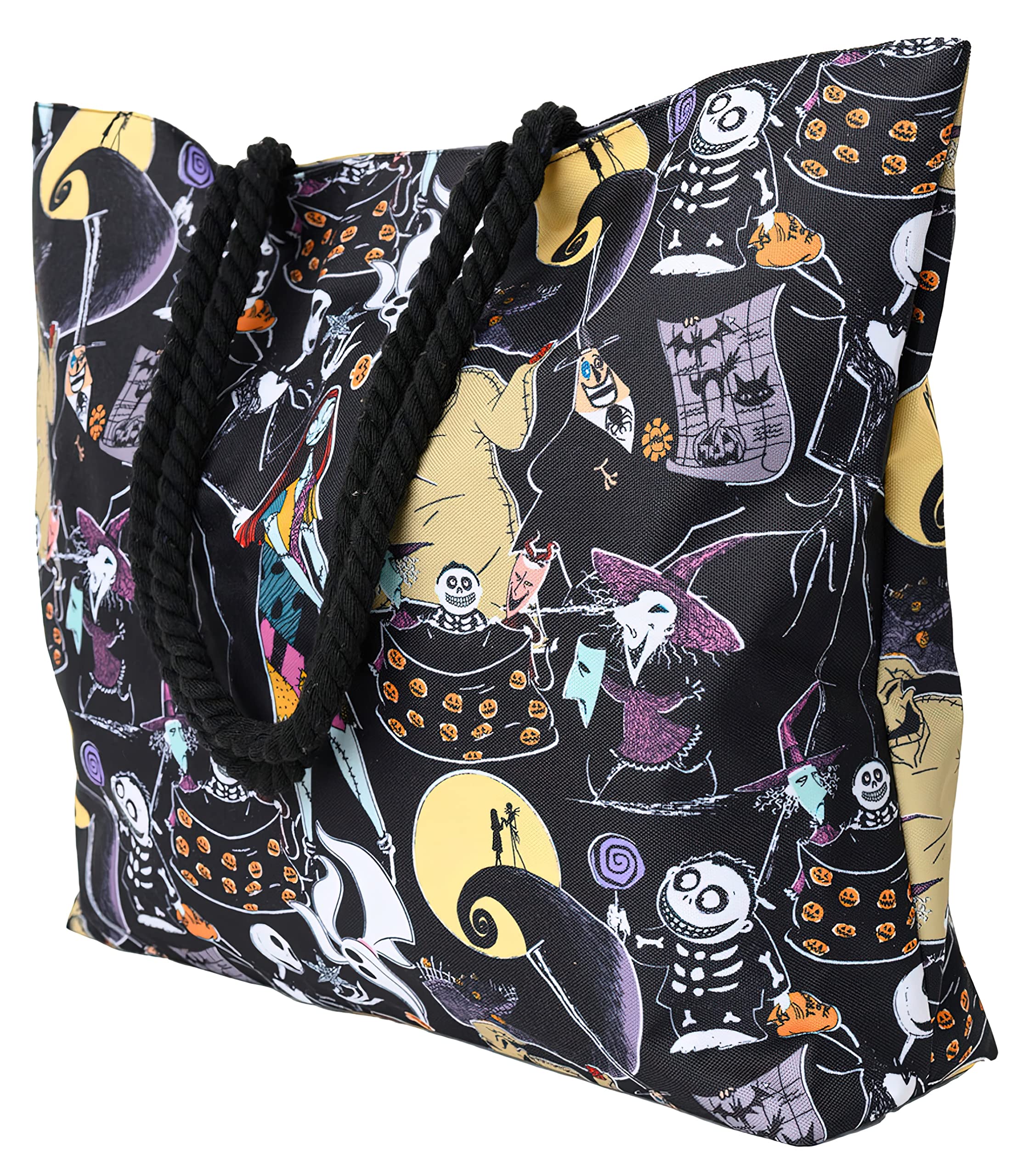 Disney Tote Nightmare Before Christmas Jack Skellington Print Lightweight Bag