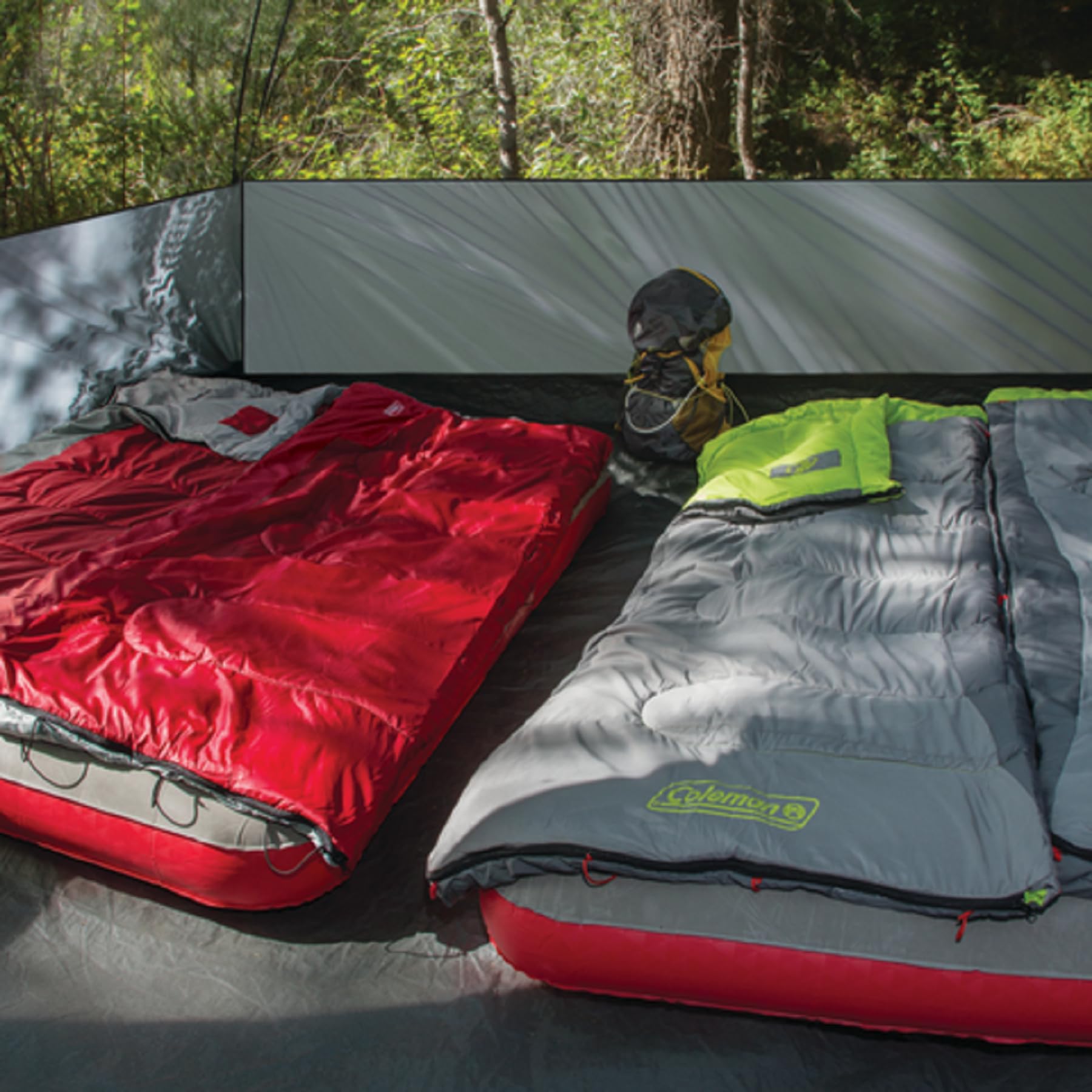 Coleman Palmetto Cool-Weather Sleeping Bag, 30°F Lightweight Camping Sleeping Bag for Adults, No-Snag Zipper with Stuff Sack Included