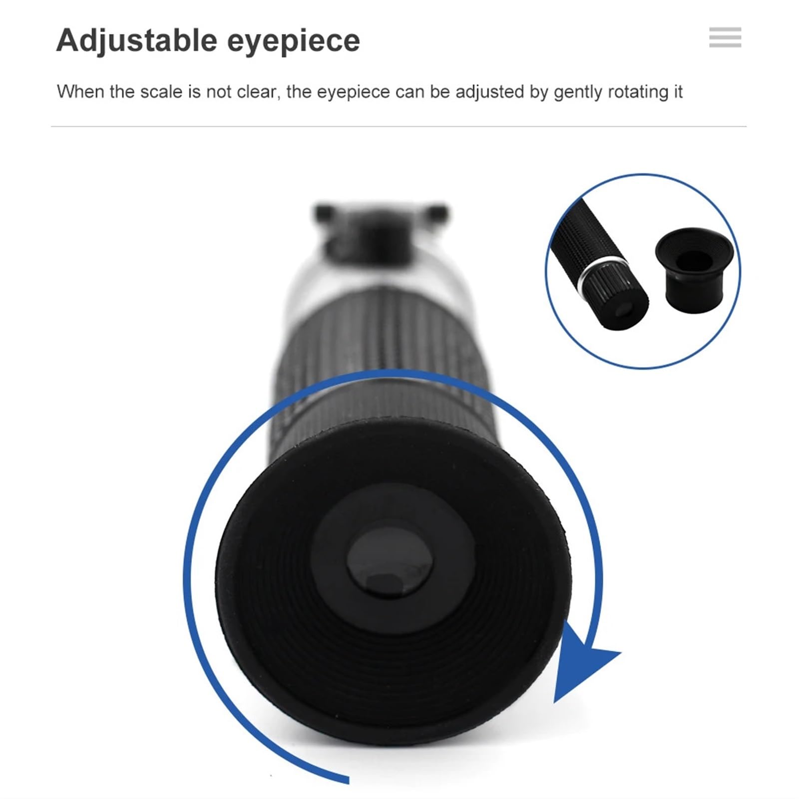 KYKYK Refractometer, Honey Refractometer Brix 58~92% Handheld ATC for Honey Moisture Brix and Baume 3 in 1 for Fruit, Homebrewing, Juice, Vegetables