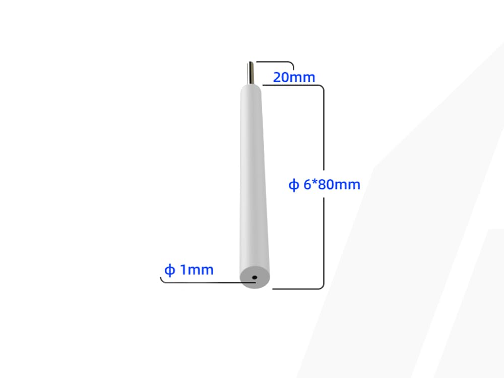 L-Shaped/Straight Glassy Carbon Electrode, 1PC Glassy Carbon Electrode,Japan GC Core, Chemically Modified Electrode, PTFE Rod (Core 3mm - Rod 6 * 80mm, Straight Rod, 1)