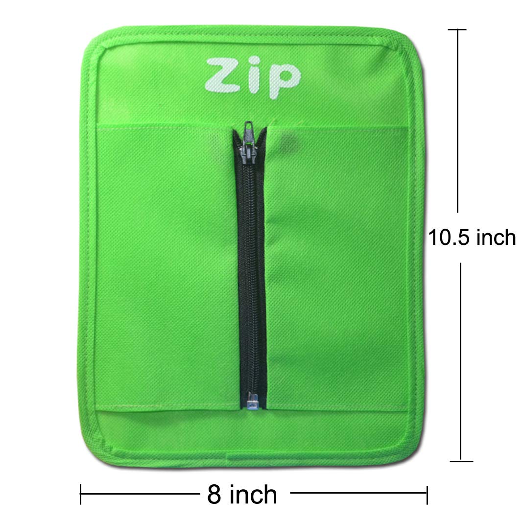 YIISUN Busy Board Early Learning Basic Life Skills Learn to Dress Boards-Button,Zip,Lace,Buckle,Tie,Snap 6 Pcs/Set