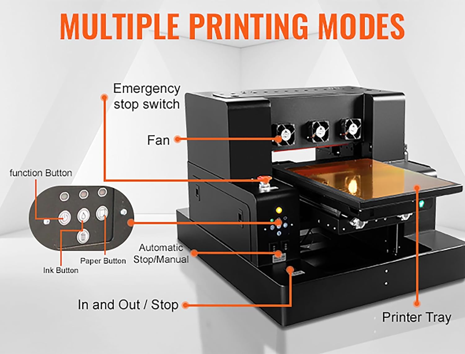 PEIXU A4 XP600 UVV DTG/DTF Printer with EPSON Technology | 2880dpi Precision for Phone Cases, Acrylic, Metal, Leather, Golf Balls & Bottles | Vacuum Suction Platform 22x33x15cm with Bottle Holder