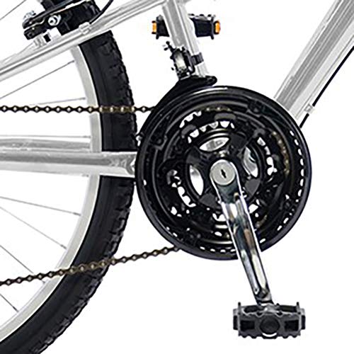 Cycle Force Dual Suspension Mountain Bike, 26 inch wheels, 18 inch frame, Men's Bike, Silver