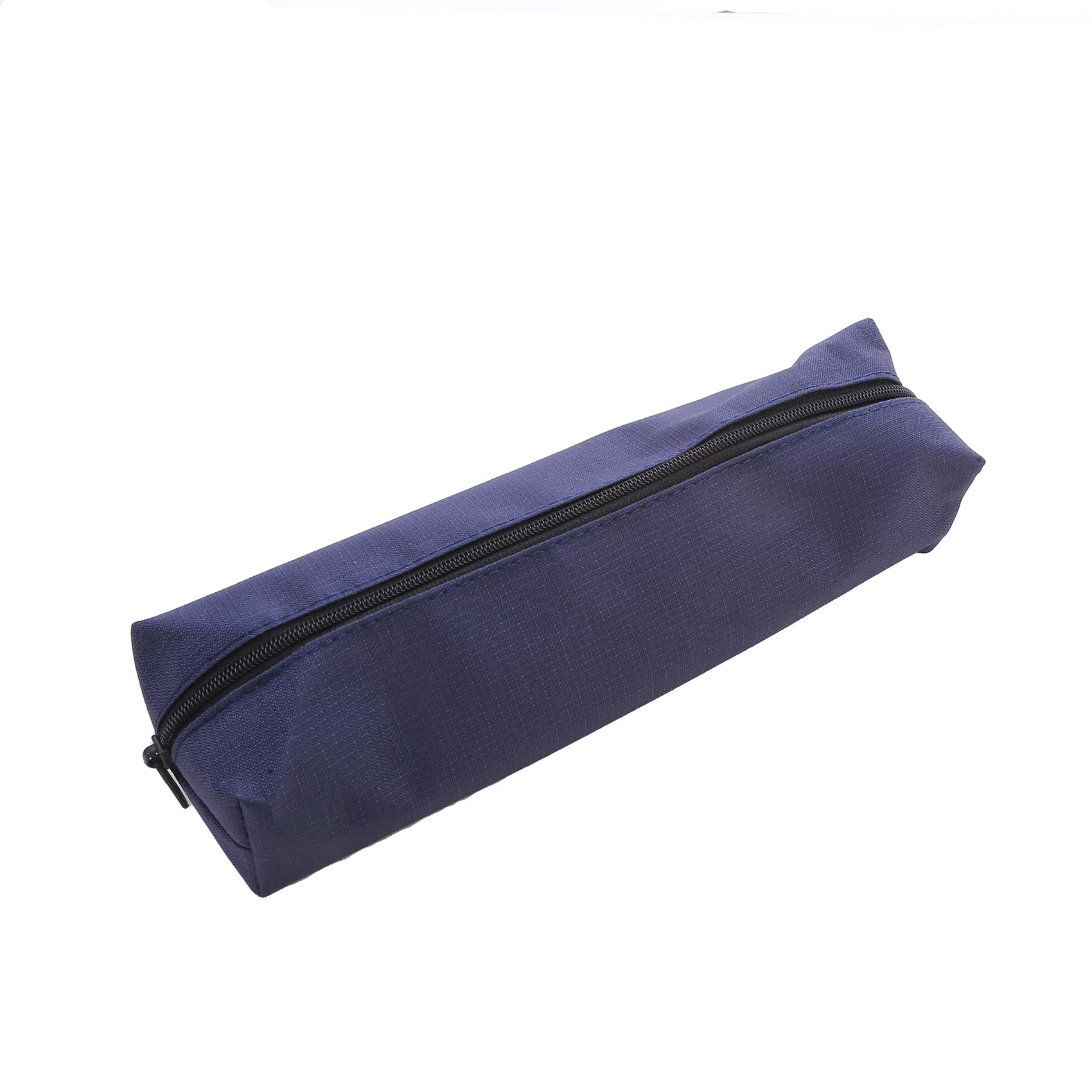 Pen Case Cosmetic Makeup bag,Stationery Pouch Oxford Cloth Small Pencil Pouch Zipper Bag for Pens,Pencils,Markers (Navy blue)