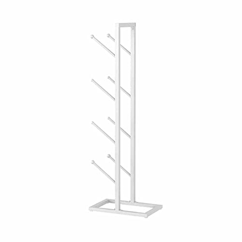 GRRICEPL Modern Metal Sports Ball Storage Rack, Basketball Ball Storage Rack Ideal for Gym,Garage Or Indoor Use Sports Equipment Storage Organizer (Color : White, Size : 40x25x115cm)