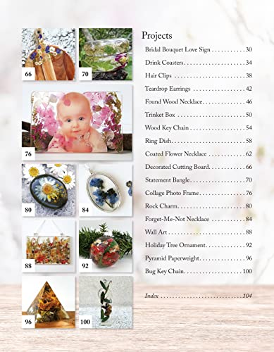 DIY Resin Crafting Projects: A Beginner's Guide to Making Clear Resin Jewelry, Paperweights, Coasters, and Other Keepsakes (Fox Chapel Publishing) Preserve Flowers, Feathers, Clovers, Shells, and More