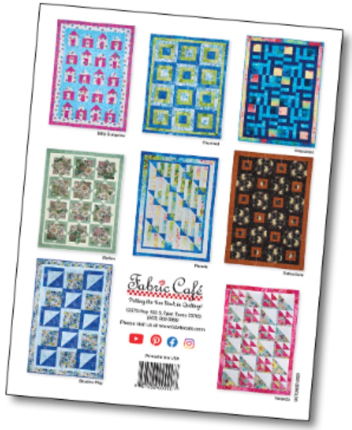 New!! Stash Busting 3 Yard Quilts Book by Donna and Fran for Fabric Cafe