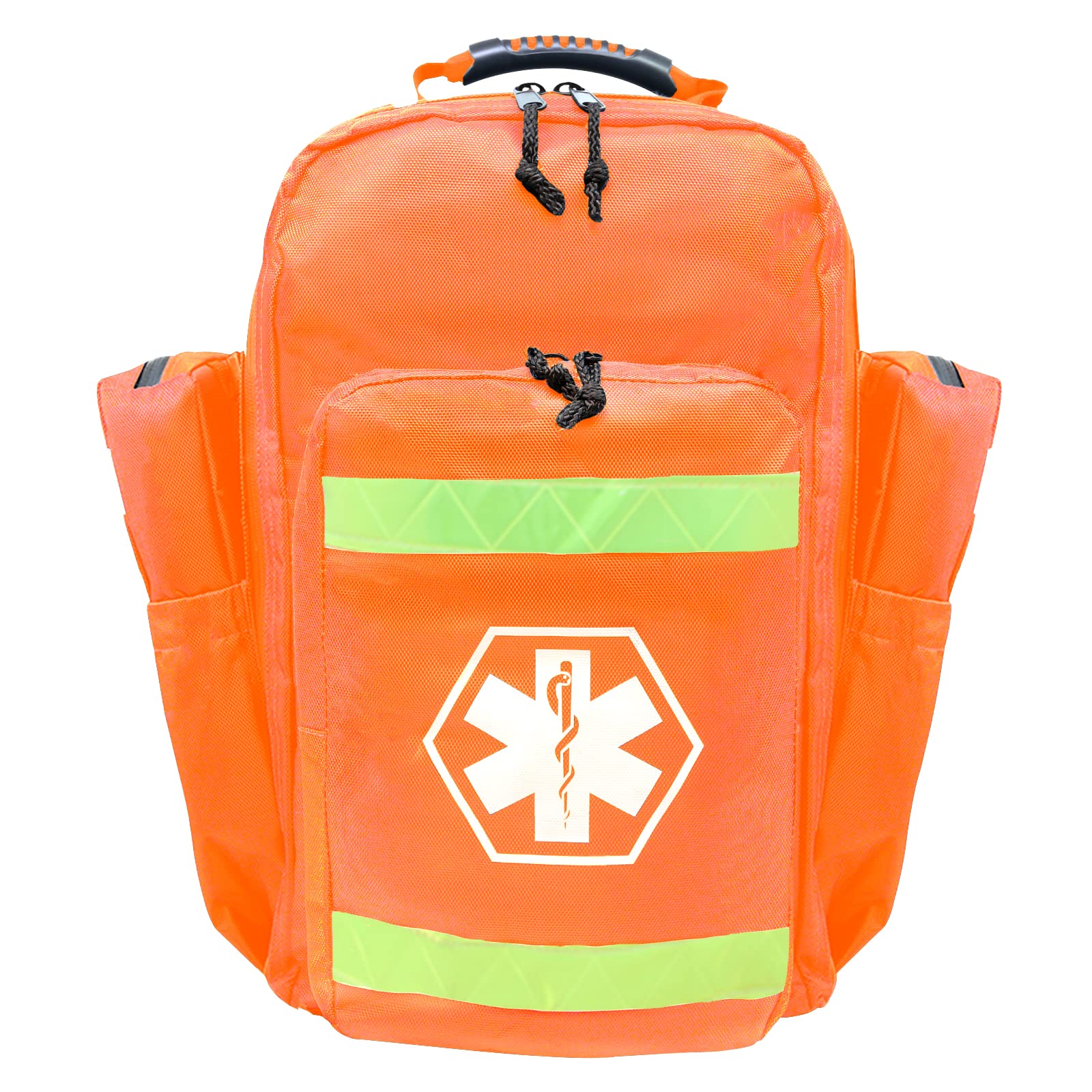 Dixie EMS Ultimate Pro Trauma O2 Backpack with Modular Pouch Design, Oxygen Gear Bag for First Responders and Medics β Orange