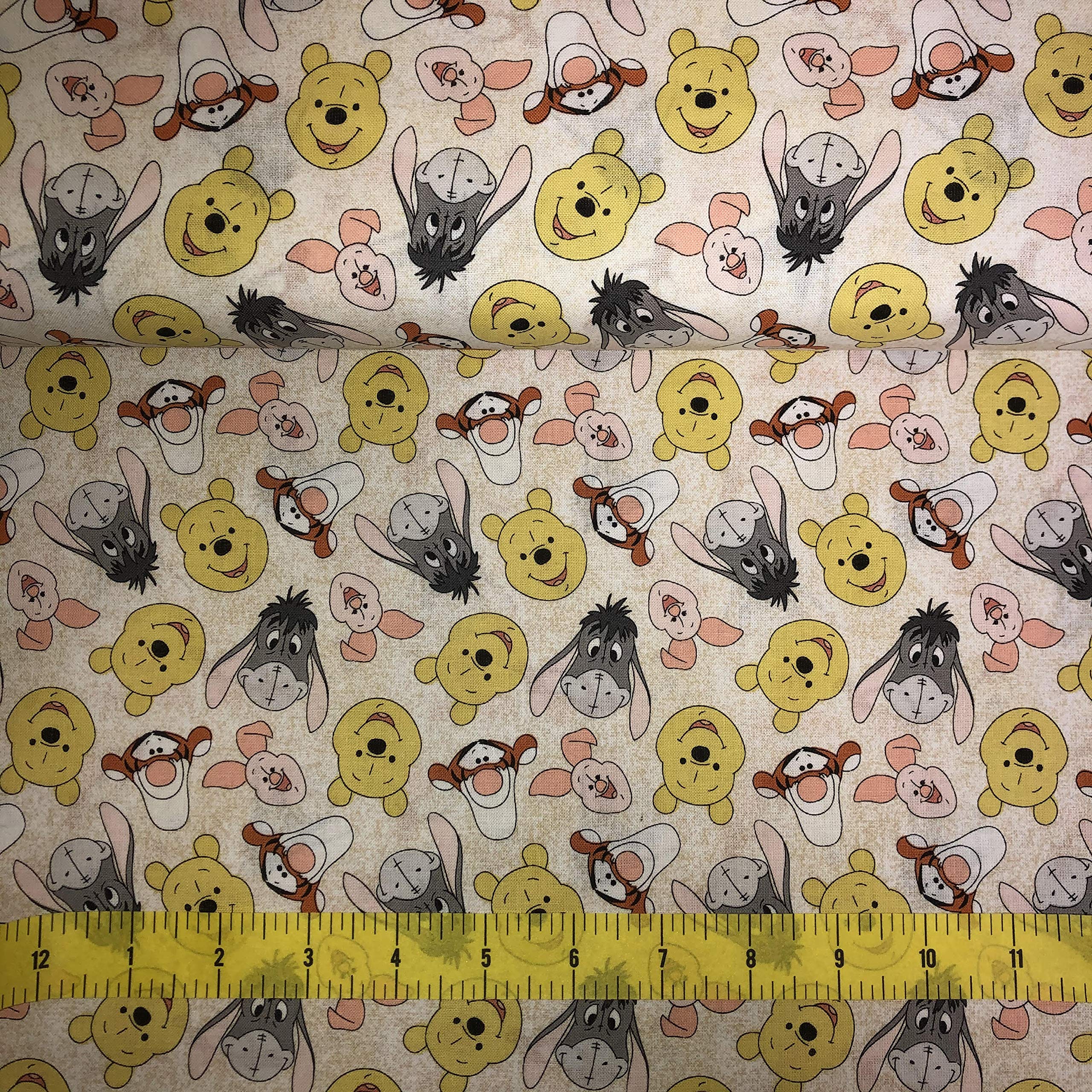 Springs Creative Products Disney Winnie The Pooh & Friends Tossed 100 Percent Cotton Fabric Sold by The Yard , 44 Inches