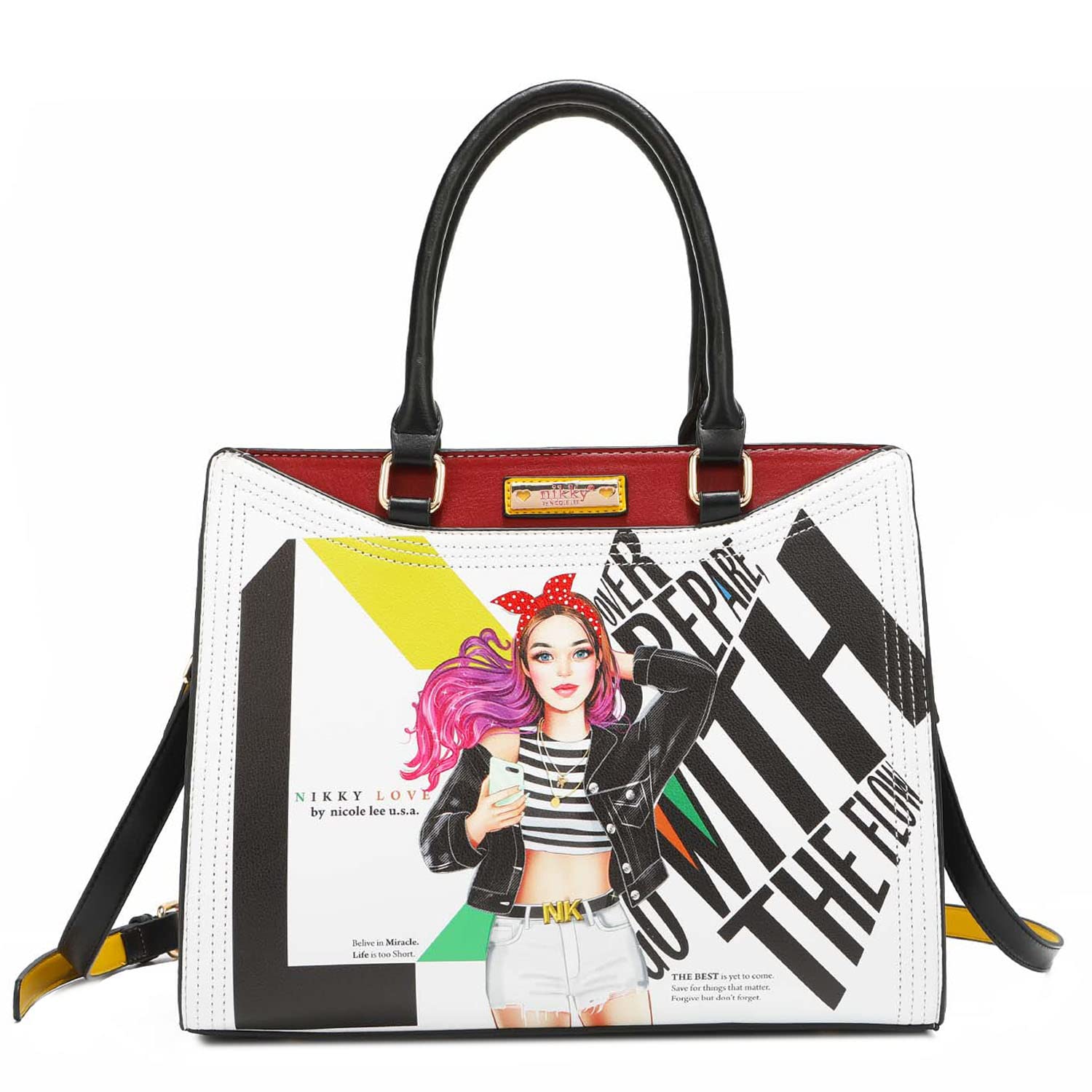 COLLEGE GIRL 3 PIECE SET (HANDBAG, CROSSBODY, WALLET) - NK12367