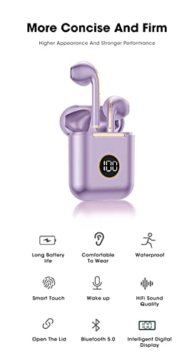 Homztil Ethic 6 TWS Bluetooth Headphone Earphone LED Battery Display Stereo Wireless Headset Earbuds in Ear Handsfree Ear Buds