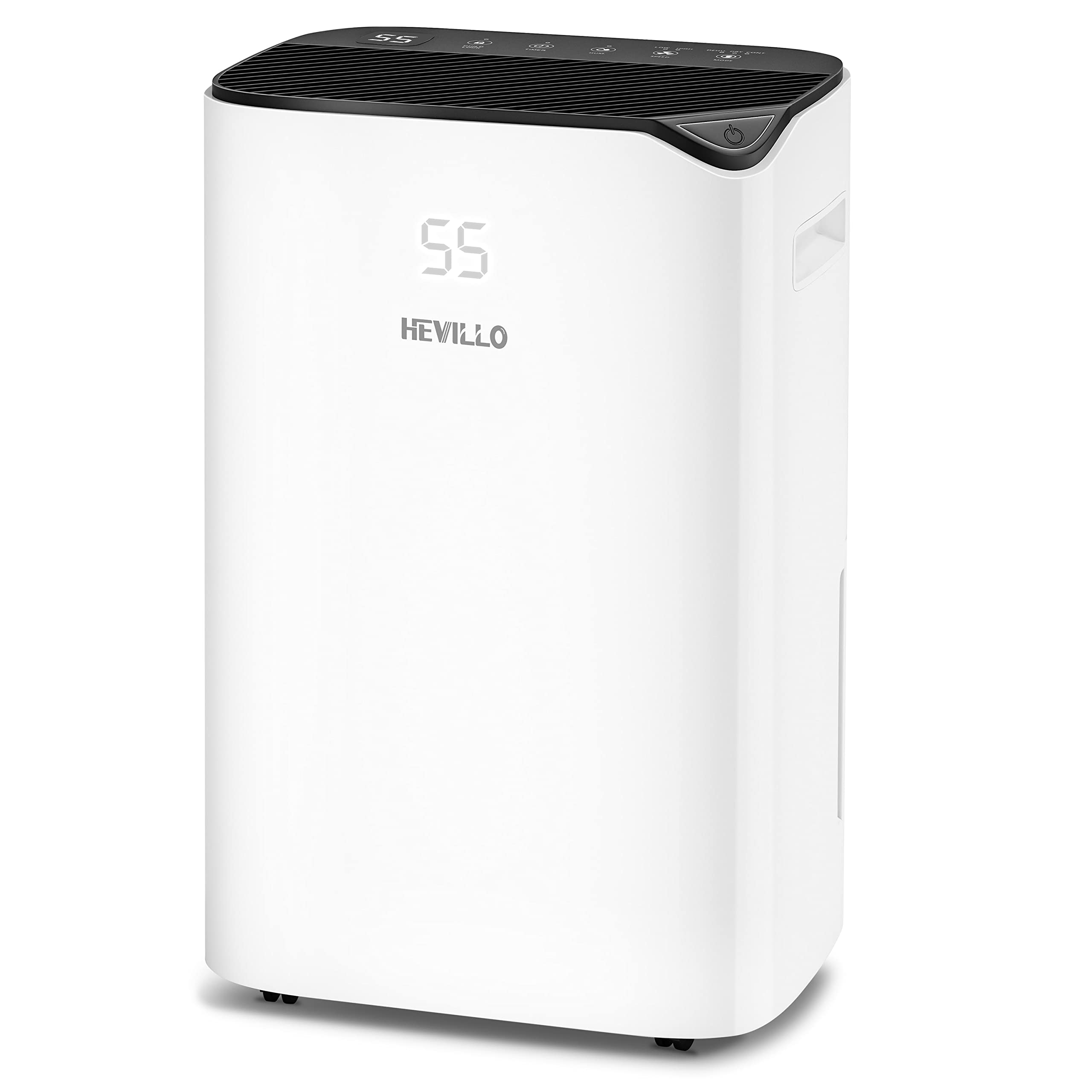 Dehumidifier 2000 Sq. Ft HEVILLO 40 Pint Dehumidifiers for Home Basements, with Continuous Drain Hose for Medium to Large Room, 0.66 Gallon Water Tank Capacity, Intelligent Humidity Control