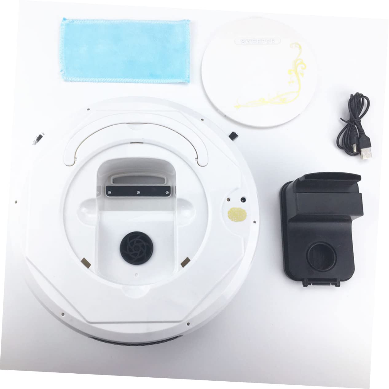 CRAFTHROU Sweeping Robot Home Robot Cleaner Vacuum mop Robot Carpet Robot Vacuum Robot Vacuum mop pet Hair mop Robotic Vacuum Cleaner Automatic Vacuum Cleaner vac mop White Plastic USB Floor
