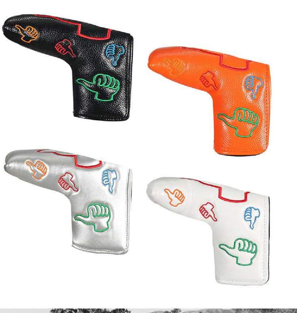DBYAN Orange Thumb UP Patterned Design Golf Club Blade Putter Head Cover