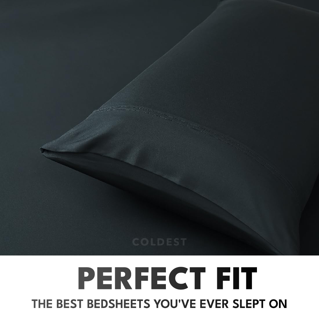 Coldest 100% Organic Viscose Derived from Bamboo Sheets, Luxury Ultra Soft & Cooling, Deep Pocket, Double Stitching - Ideal for Hot Sleepers - Queen Size 5 Pieces Set