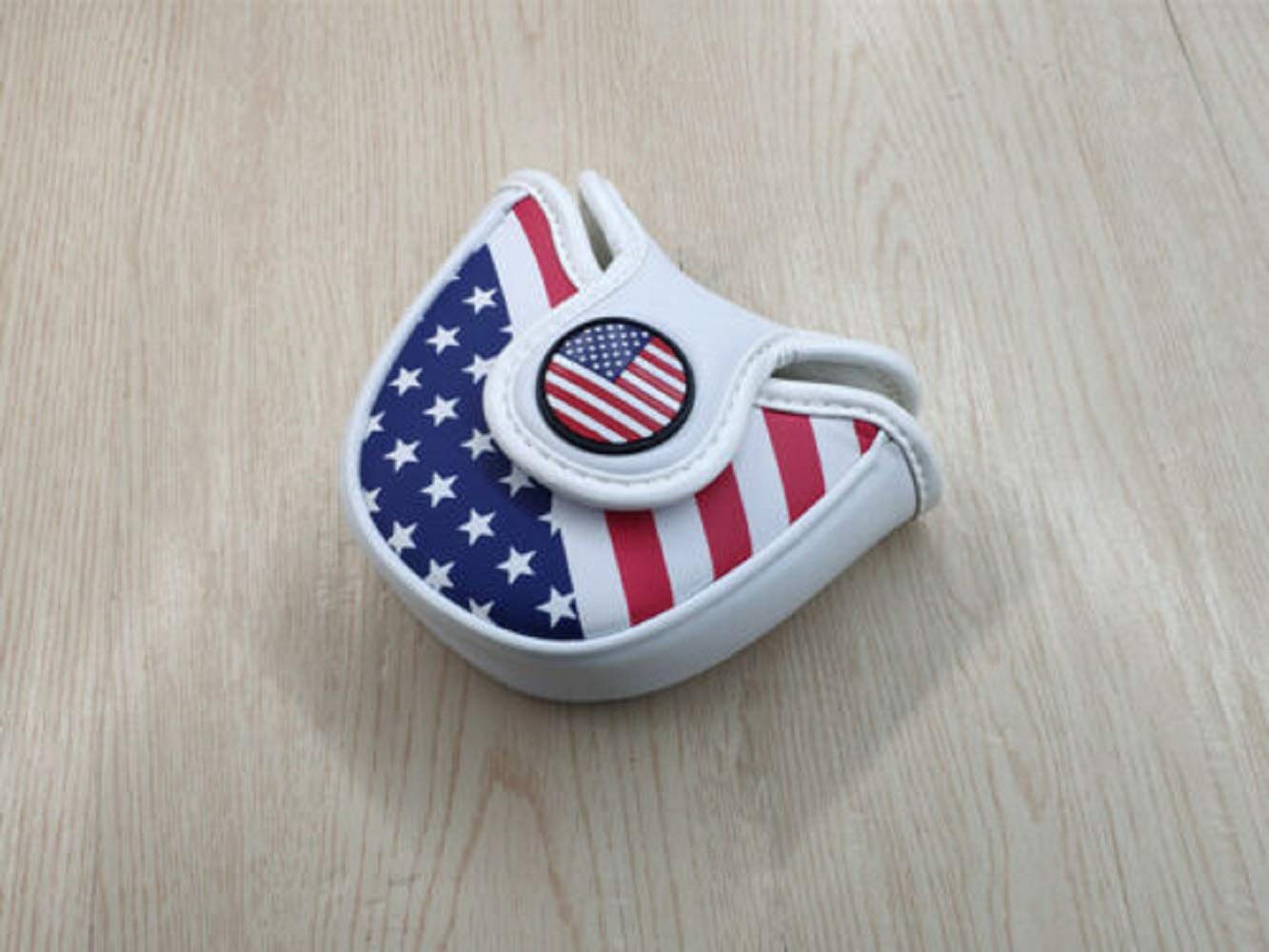 DBYAN US Flag Golf Magnetic Mallet Putter Head Cover for Putters Scotty Cameron, Taylormade, Titleist, Ping and Mizuno
