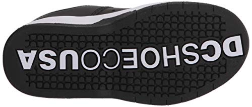 DC Boys' Lynx Zero Skate Shoe, Black/White, 6 M US