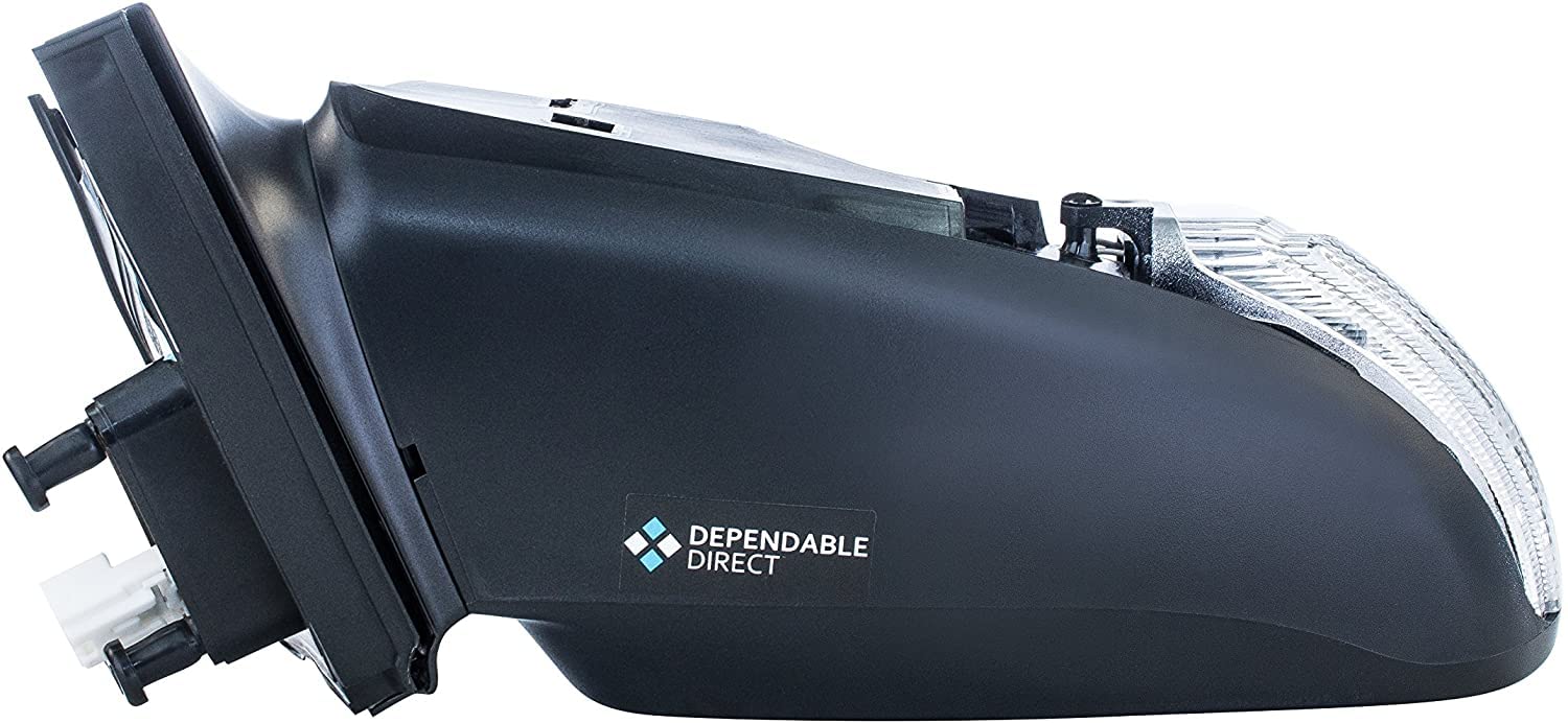 Dependable Direct Driver Side Mirror Compatible With 2005-2010 Scion tC Unpainted Non-Heated Non-Folding Power Operated Left Outside Rear View Replacement Door Mirror with Turn Signal Lamp - SC1320102