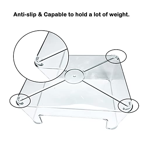 PINVNBY Transparent Rabbit Litter Box Bunny Corner Litter Bedding Box Small Pet Litter Pan Cage Potty Trainer Pet Toilet with Cleaning Tools for Guinea Pigs Chinchilla Ferret(White)