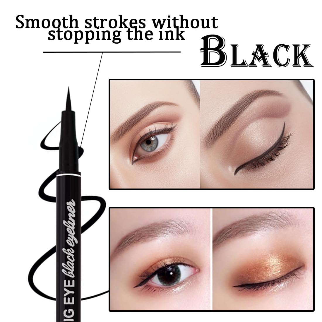 Eyebrow Cream Powder, With Eyeliner pencil,Eyebrow knife,Long Lasting Waterproof and Smudgeproof Natural Looking Brows (Dark Brown)