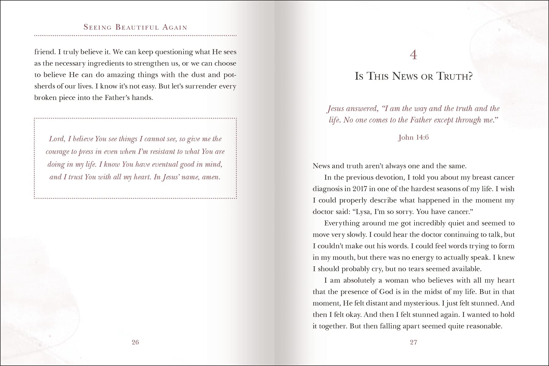 Seeing Beautiful Again: 50 Devotions to Find Redemption in Every Part of Your Story