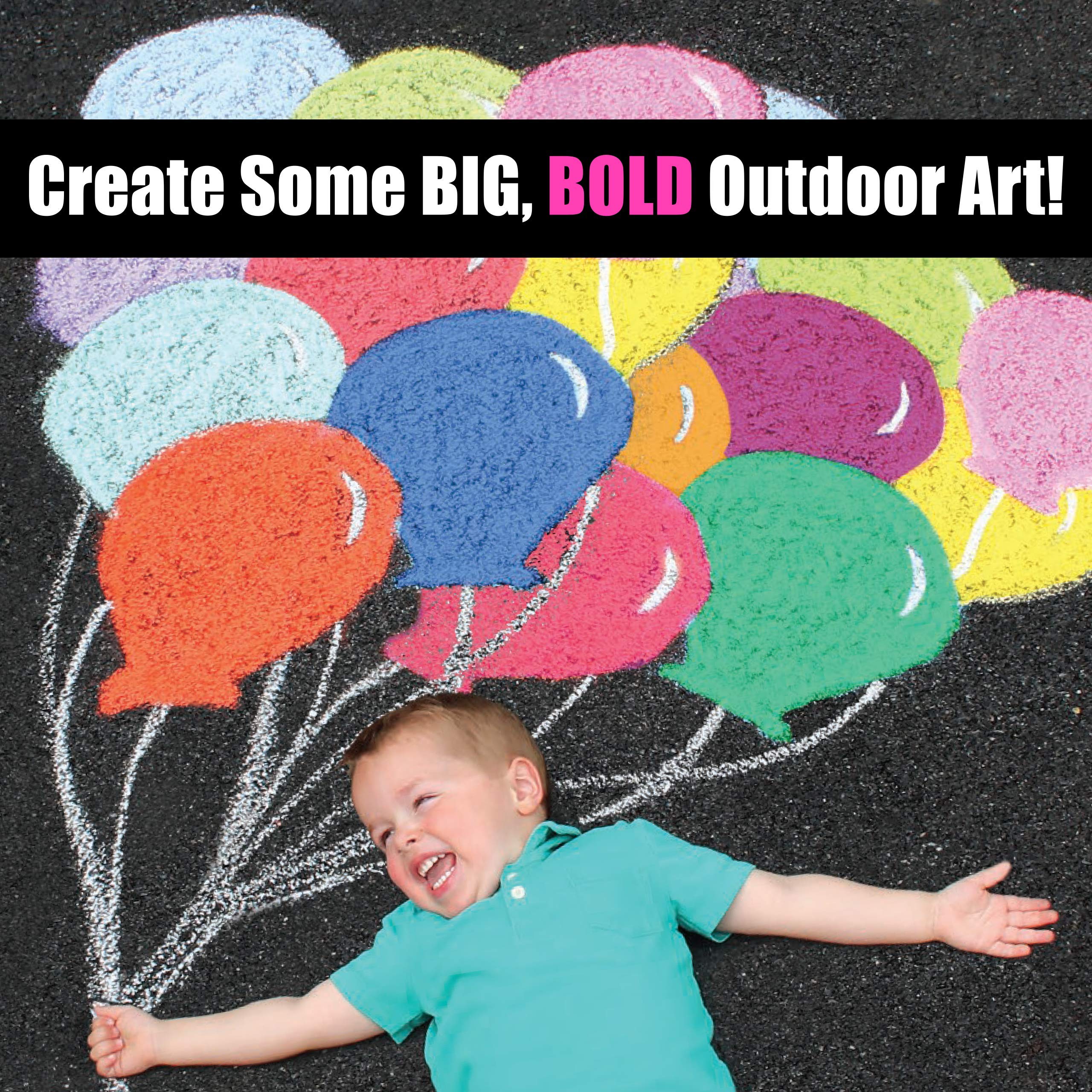 Crayola Chalk Set, Special Effects, 30 Count (Glitter, Neon, Tie Dye), Outdoor Toys for Kids, Ages 4+ [Amazon Exclusive]