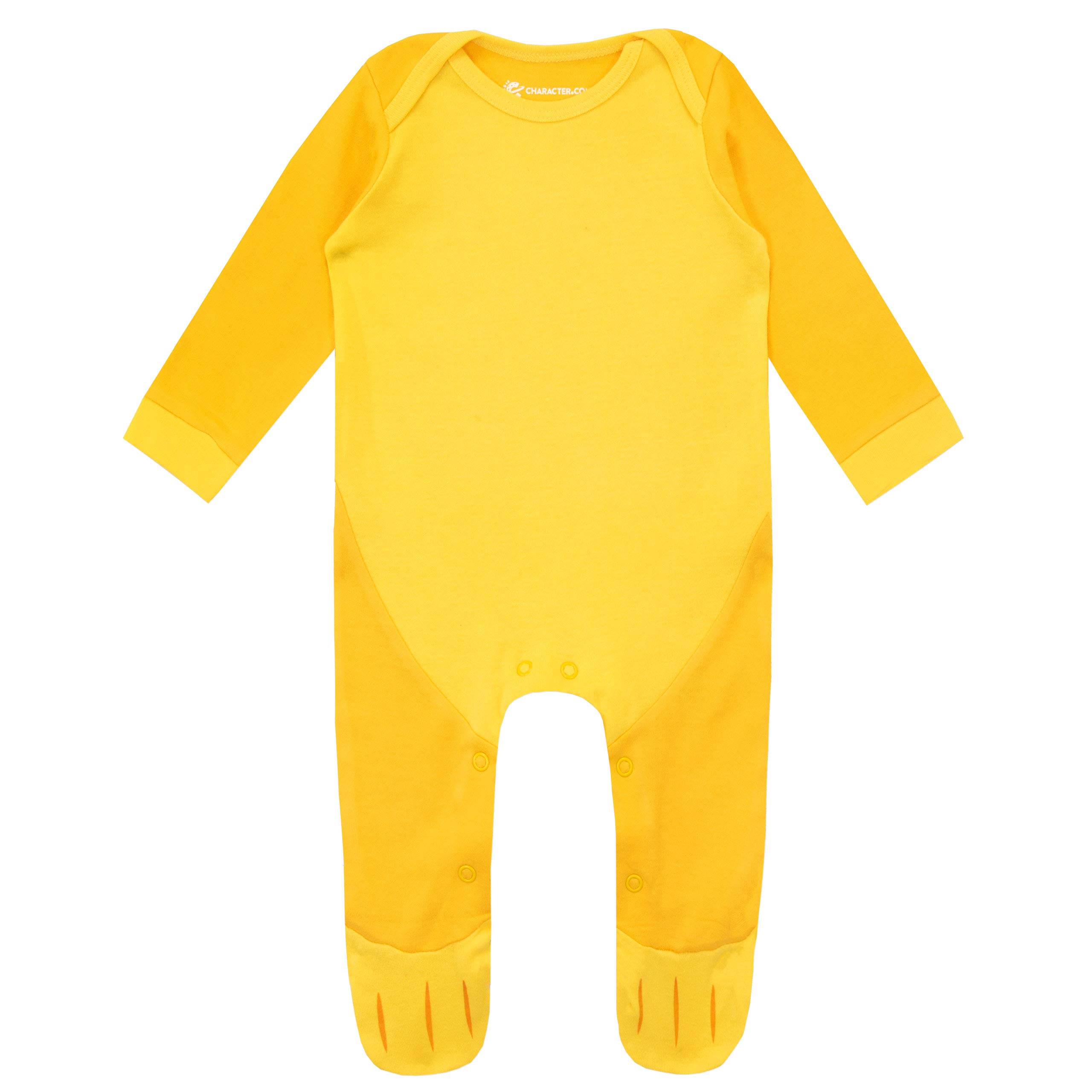 Disney Baby Boys' Lion King Footies and Hat Set Simba Size 12M Yellow