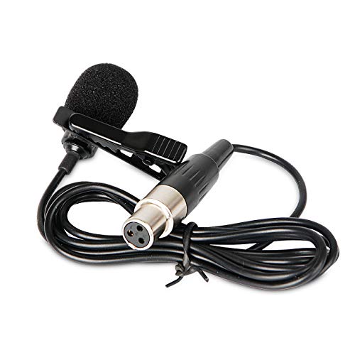 Depusheng Professional 3 Pin XLR TA3F Lavalier Lapel Tie Clip Cardioid Condenser Microphone for PC Wireless Bodypack Transmitter