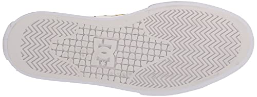 DC Women's Manteca Hi TXSE Skate Shoe, White/Black/Flower, 11